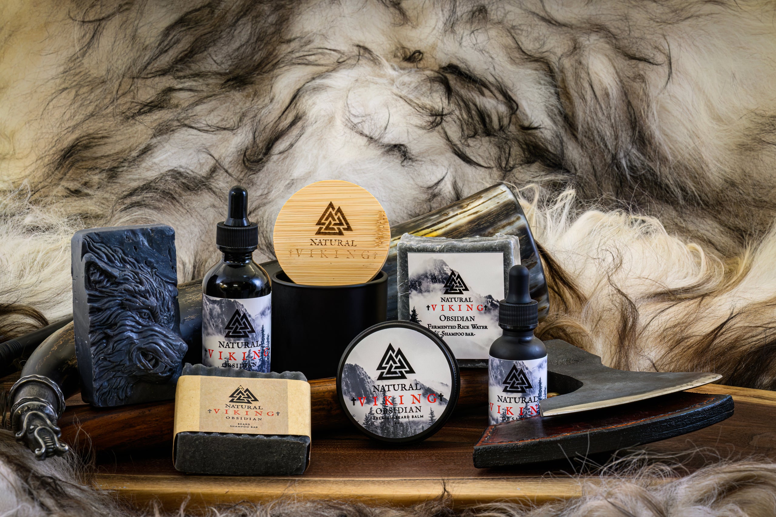 Obsidian Head to Toe Bundle | Natural Viking